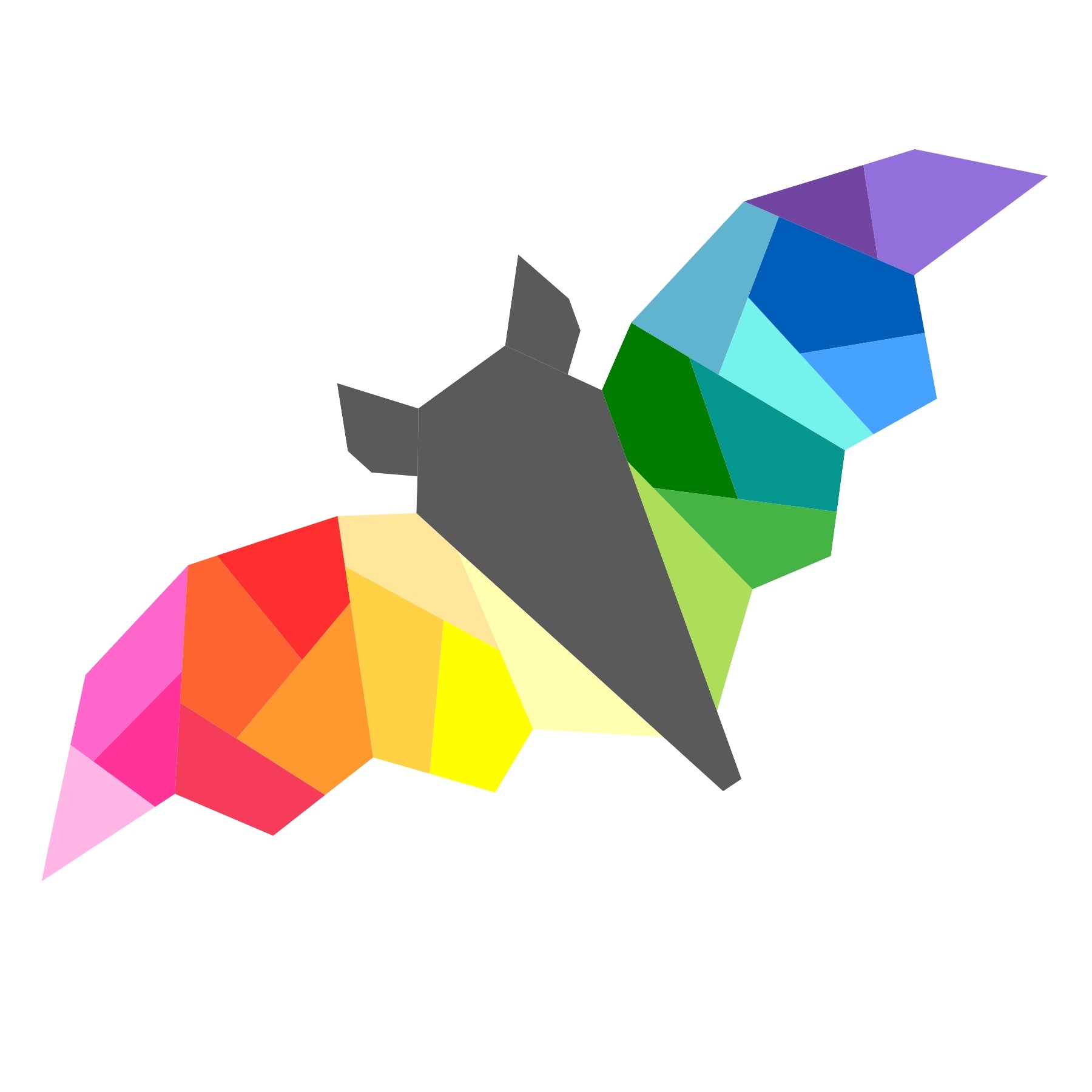 Geometric Bat Paper Pieced Pattern – Quiet Play Designs