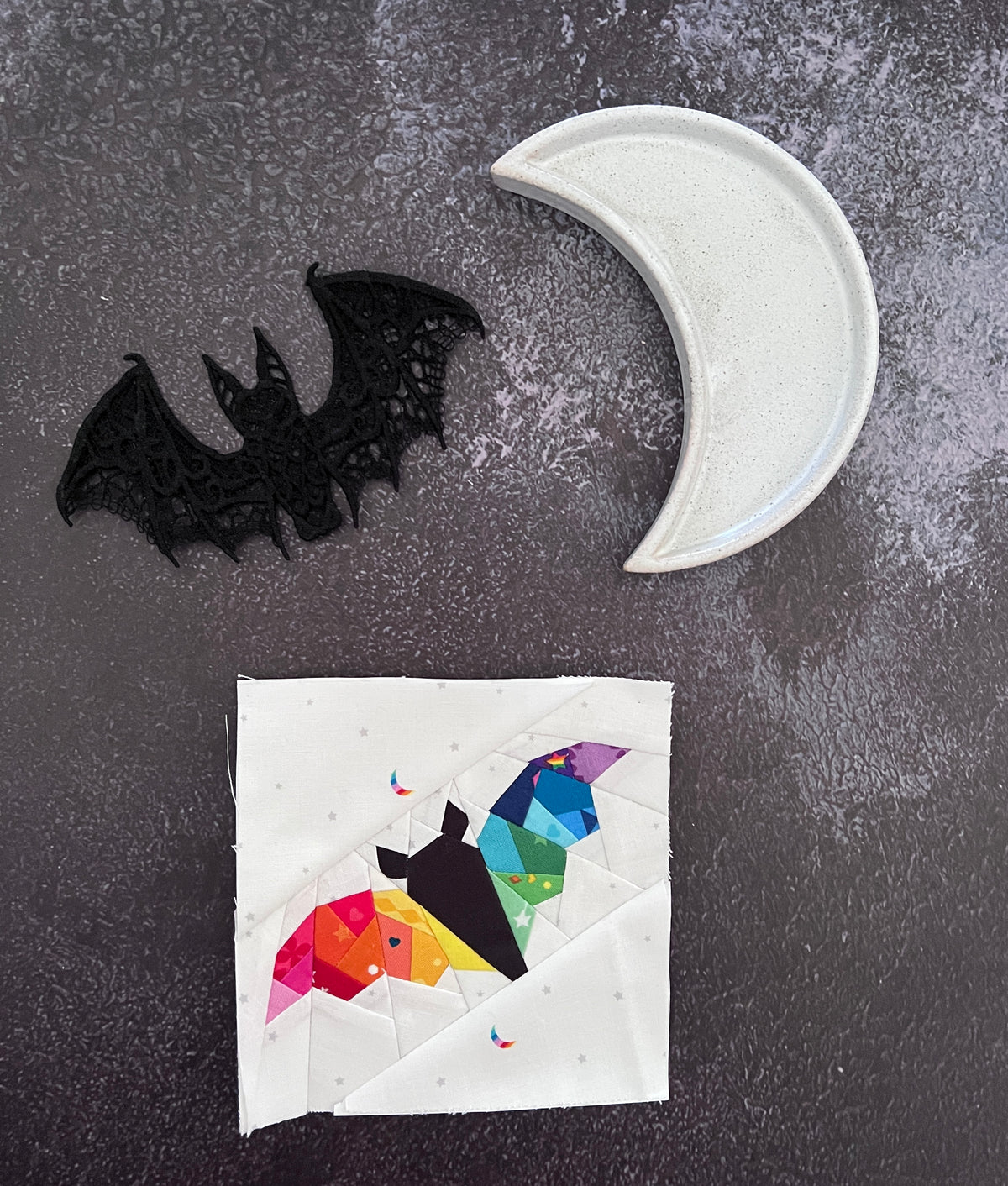 Geometric Bat Paper Pieced Pattern – Quiet Play Designs
