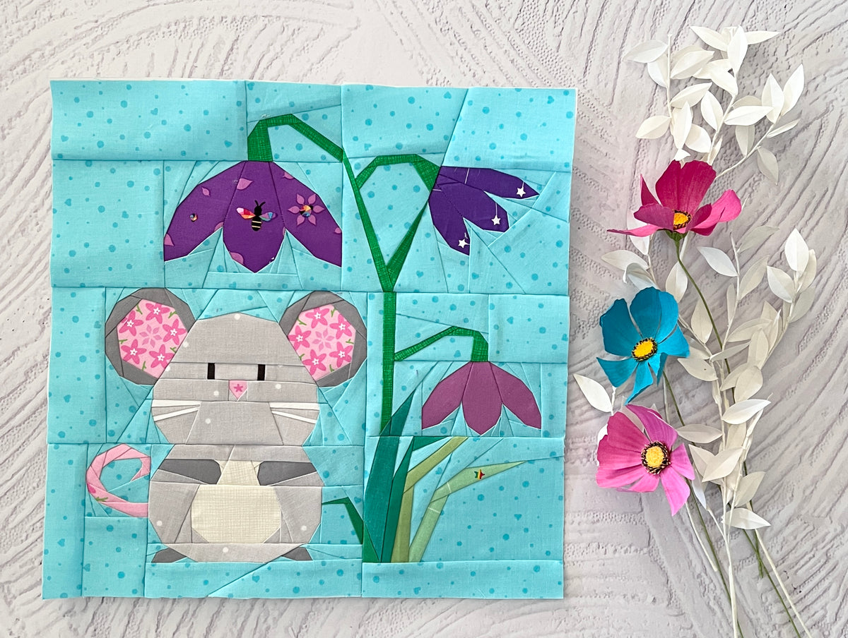 Merry Mouse Paper Pieced Pattern – Quiet Play Designs