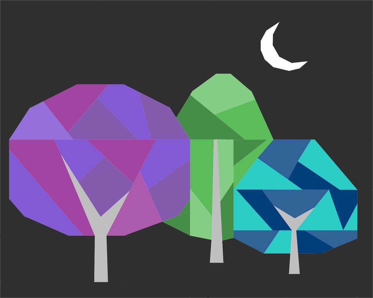 Night Garden Paper Pieced Pattern – Quiet Play Designs