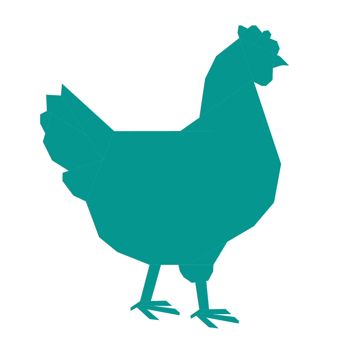 Geometric Chicken + Chicken Silhouette Paper Pieced Pattern – Quiet ...