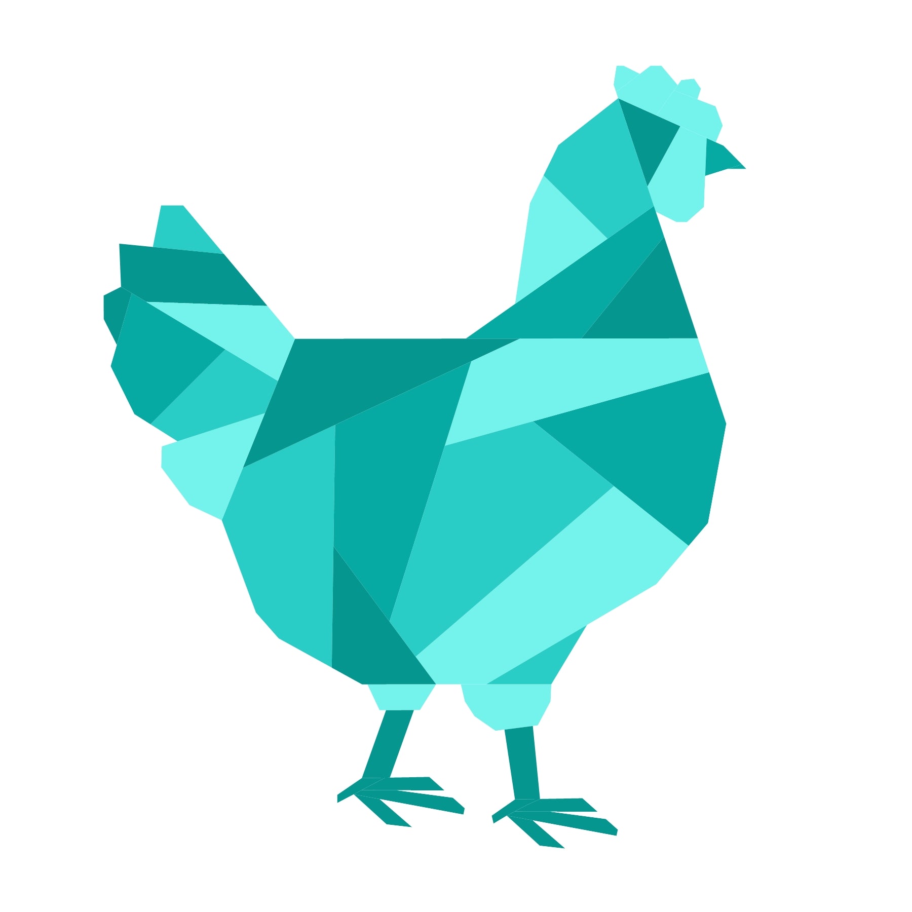 Geometric Chicken + Chicken Silhouette Paper Pieced Pattern – Quiet ...